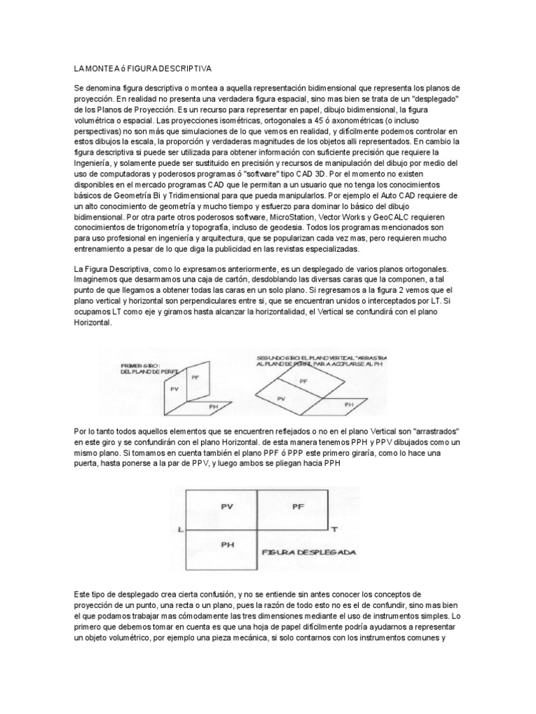 Montea en Geometría Descriptiva | PDF | Geometria plana) | Bóveda ...