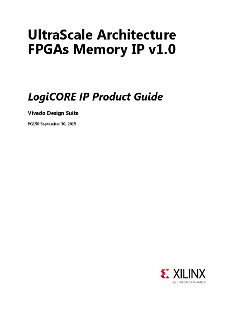 Pg150 Ultrascale Memory Ip | PDF | Field Programmable Gate Array | Error Detection And Correction