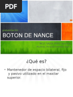 Boton de Nance | PDF | Ortodoncia | Odontología