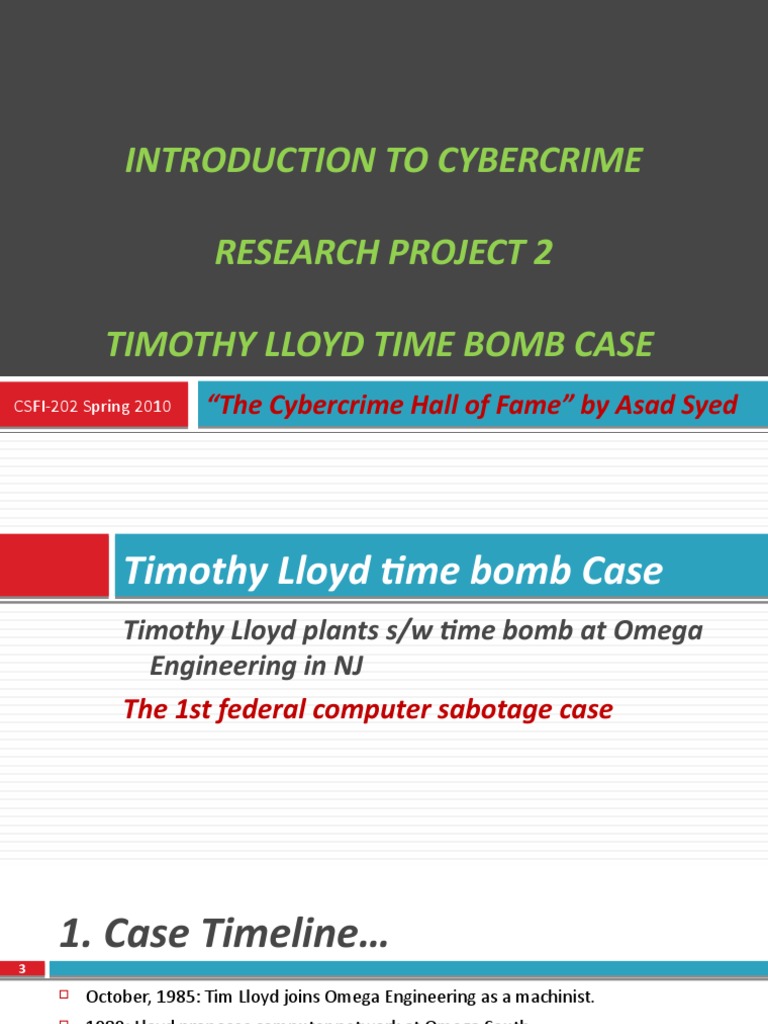 Timothy Lloyd's Omega Engineering Hack | PDF | Backup | Computer File