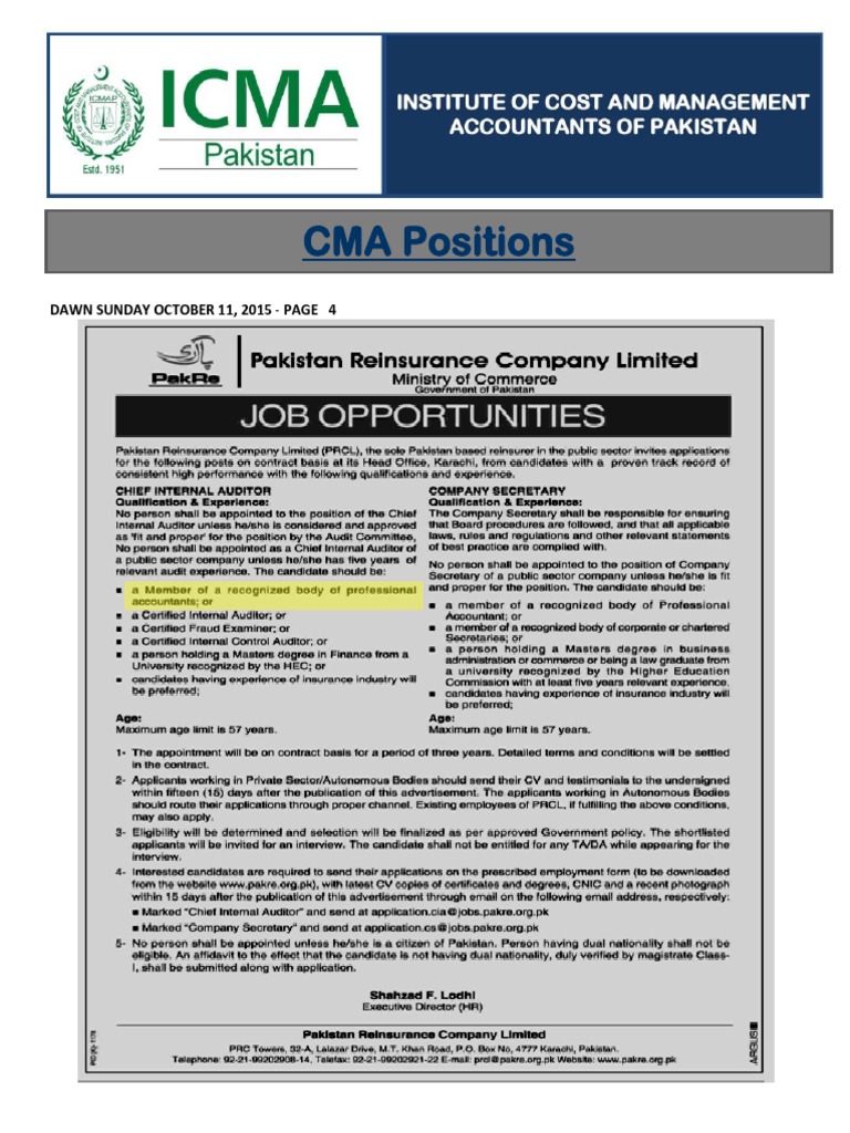 CMA Positions: Dawn Sunday October 11, 2015 - Page 4 | PDF