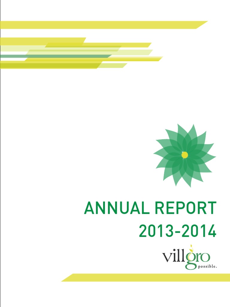 Villgro Annual Report 13-14 | PDF | Social Entrepreneurship | Social Enterprise