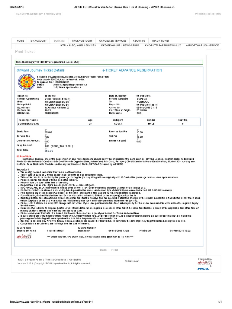 APSRTC Official Website for Online Bus Ticket Booking - APSRTConline ...