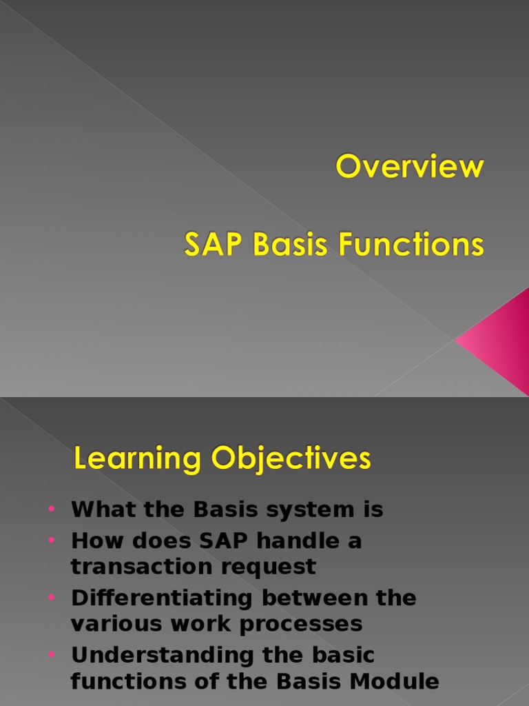 Sap Basis | PDF | Component Based Software Engineering | Databases