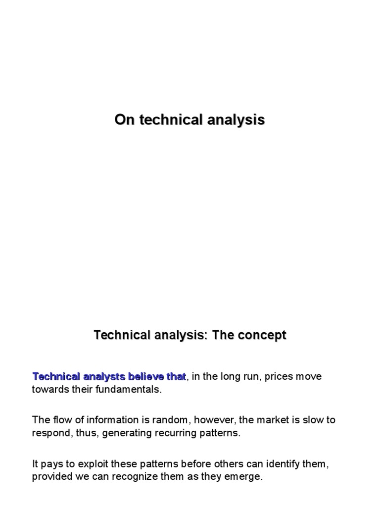 Understanding Technical Analysis Basics | PDF | Market Trend ...