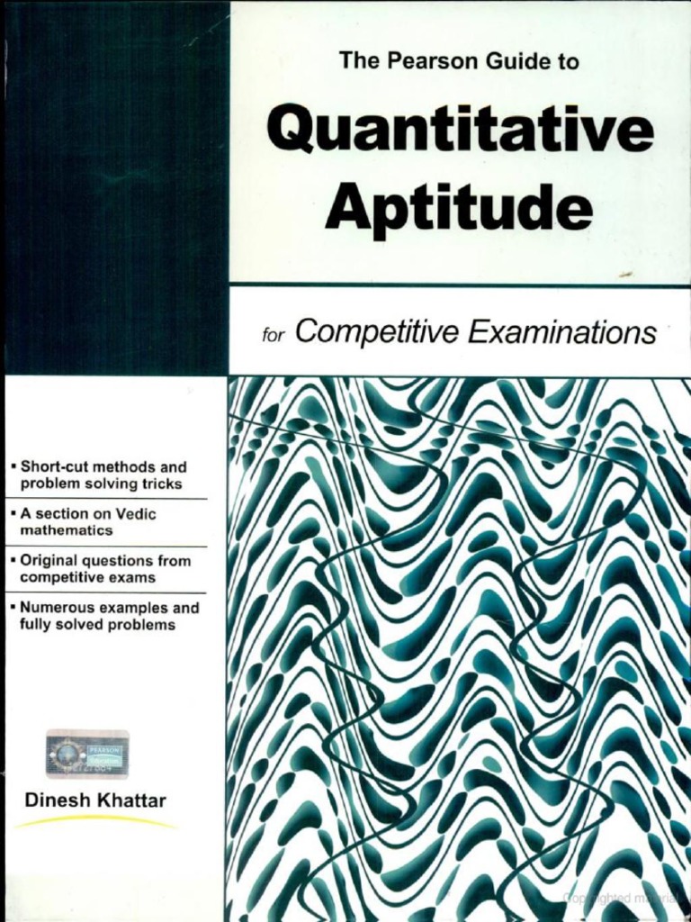 The Pearson Guide To Quantitative Aptitude For Competitive Examination ...