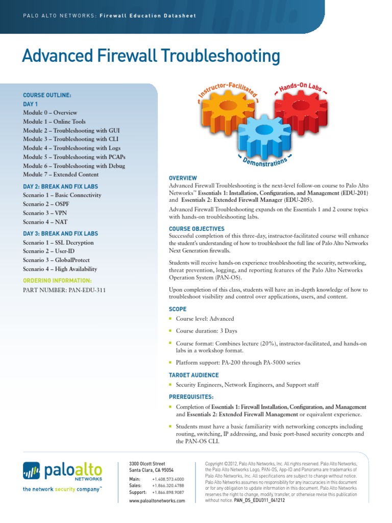 Pan Edu 311 | PDF | Firewall (Computing) | Digital Technology