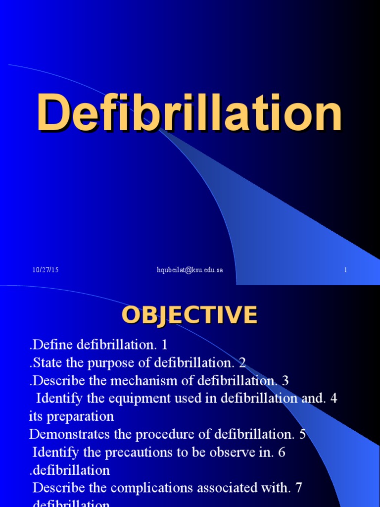 Defibrillation | PDF | Cardiopulmonary Resuscitation | Heart