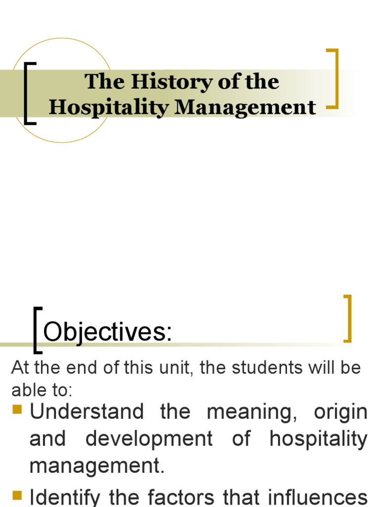 Introduction To Hospitality Management | PDF | Inn | Hotel