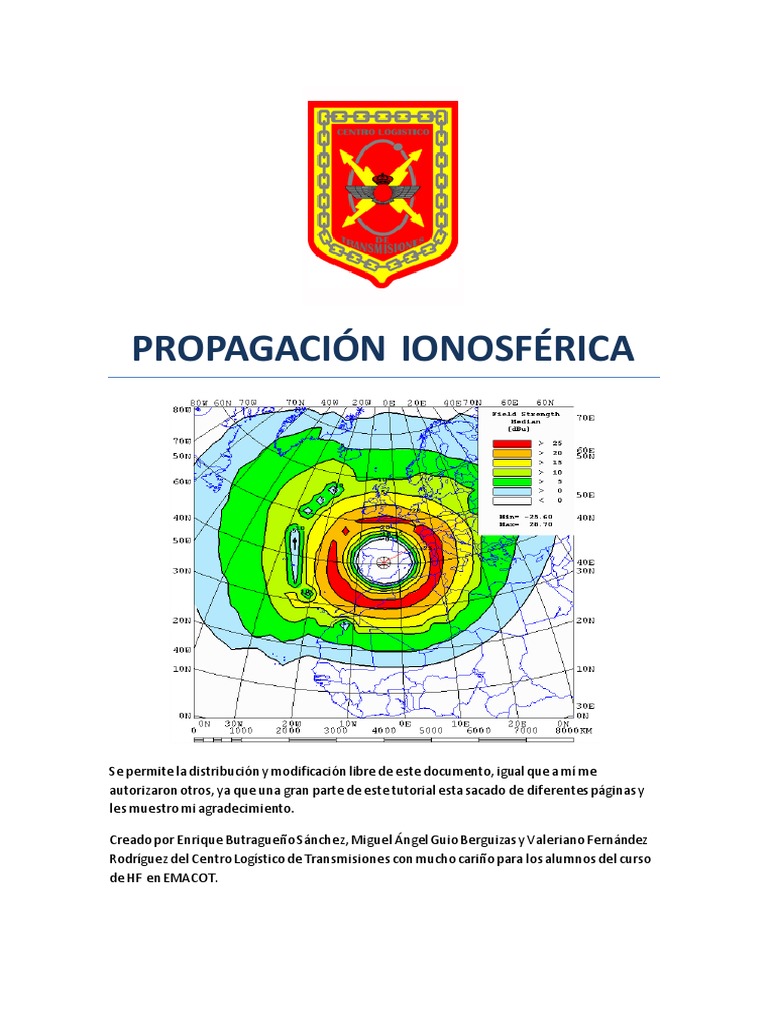 Propagación Ionosférica Simple en Español | PDF | Polarización (ondas) | Ionosfera