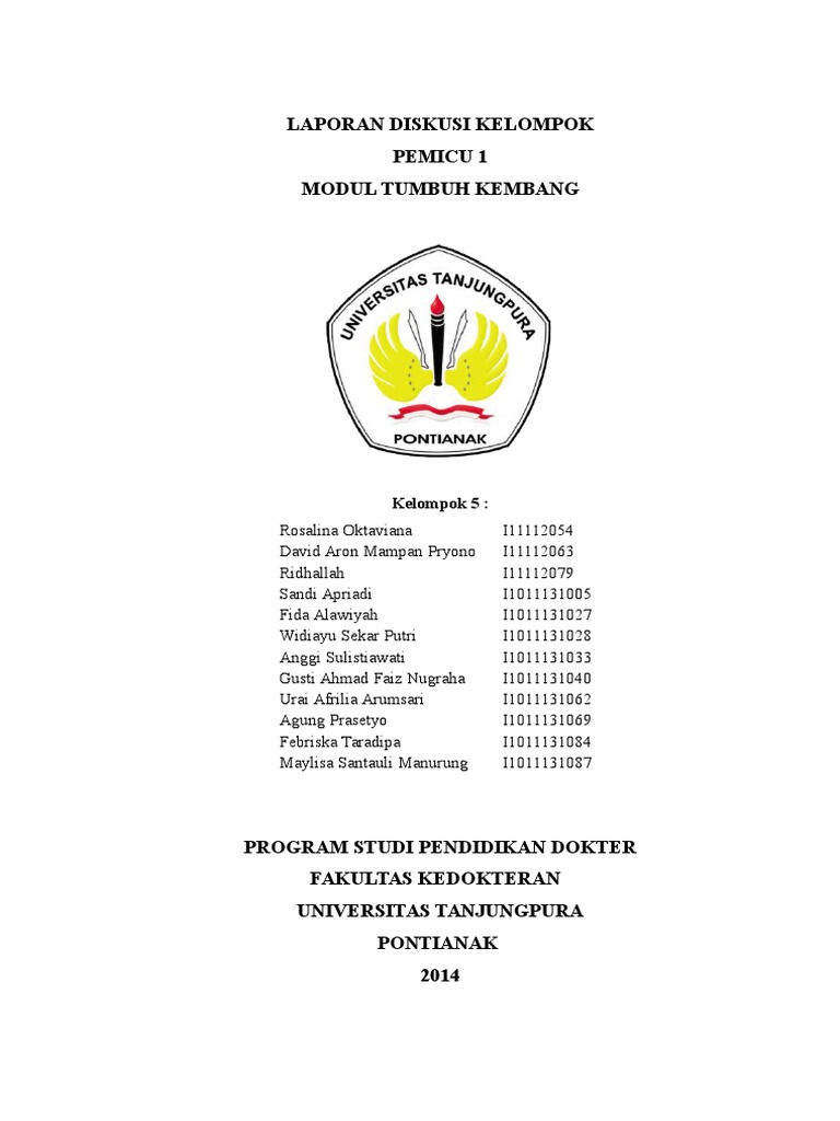 Laporan Diskusi Kelompok Pemicu 1 Modul Tumbuh Kembang | PDF