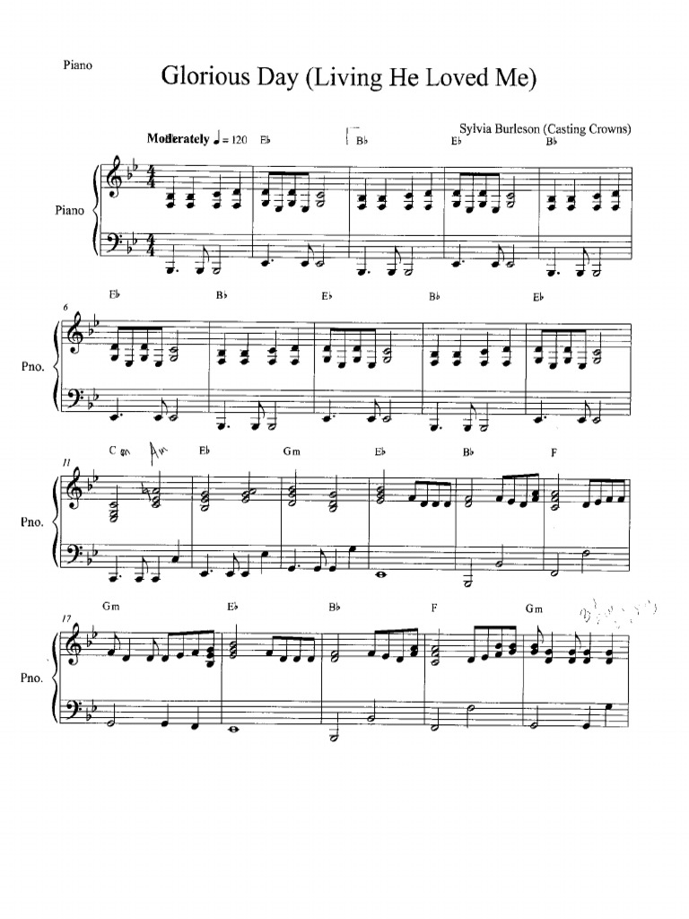 Glorious Day - Piano | PDF