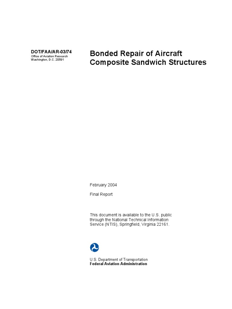 Bonded Repair of Aircraft Composite Sandwich Structures | PDF | Beam ...