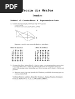 Lista de Exercícios de Grafos Com Gabarito | PDF | Teoria dos Gráficos | Vértice (teoria dos ...