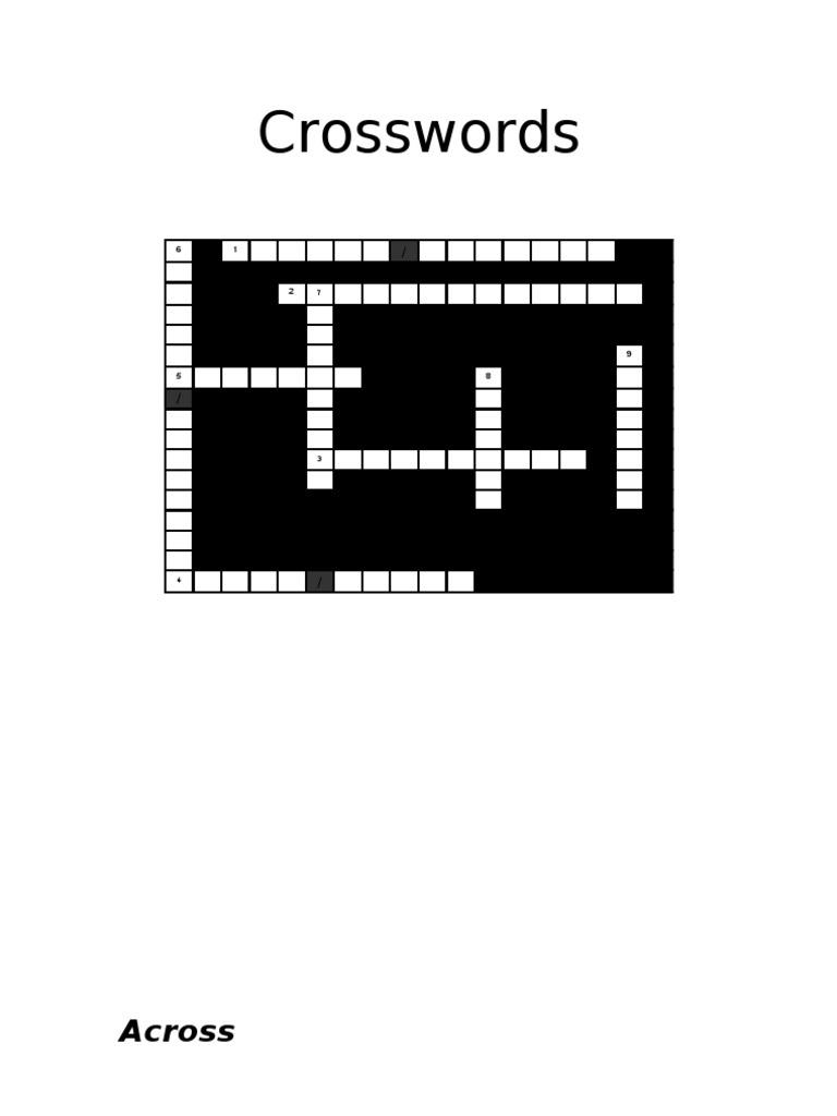 Crosswords | PDF