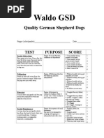 Volhard Puppy Aptitude Test | PDF | Obedience Training | Dogs