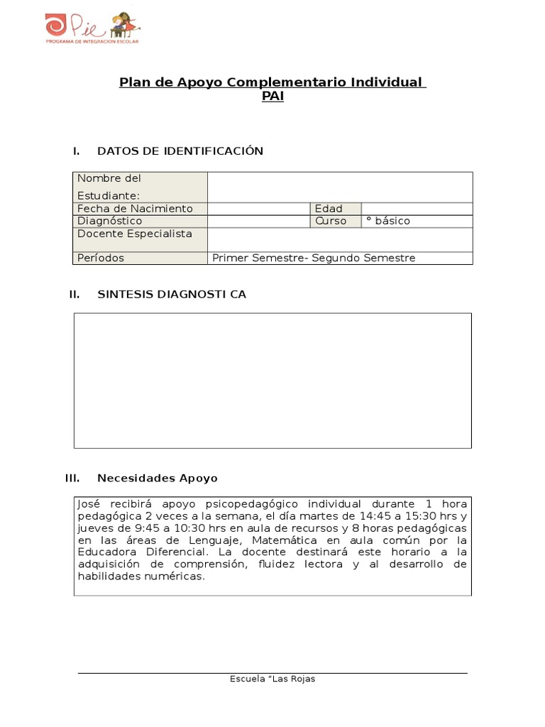 Formato Pai Paci | PDF | Lectura (proceso) | Ortografía