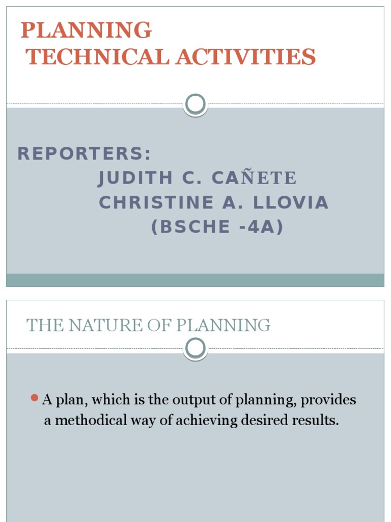 Chapter 3 Planning | PDF | Goal | Strategic Planning