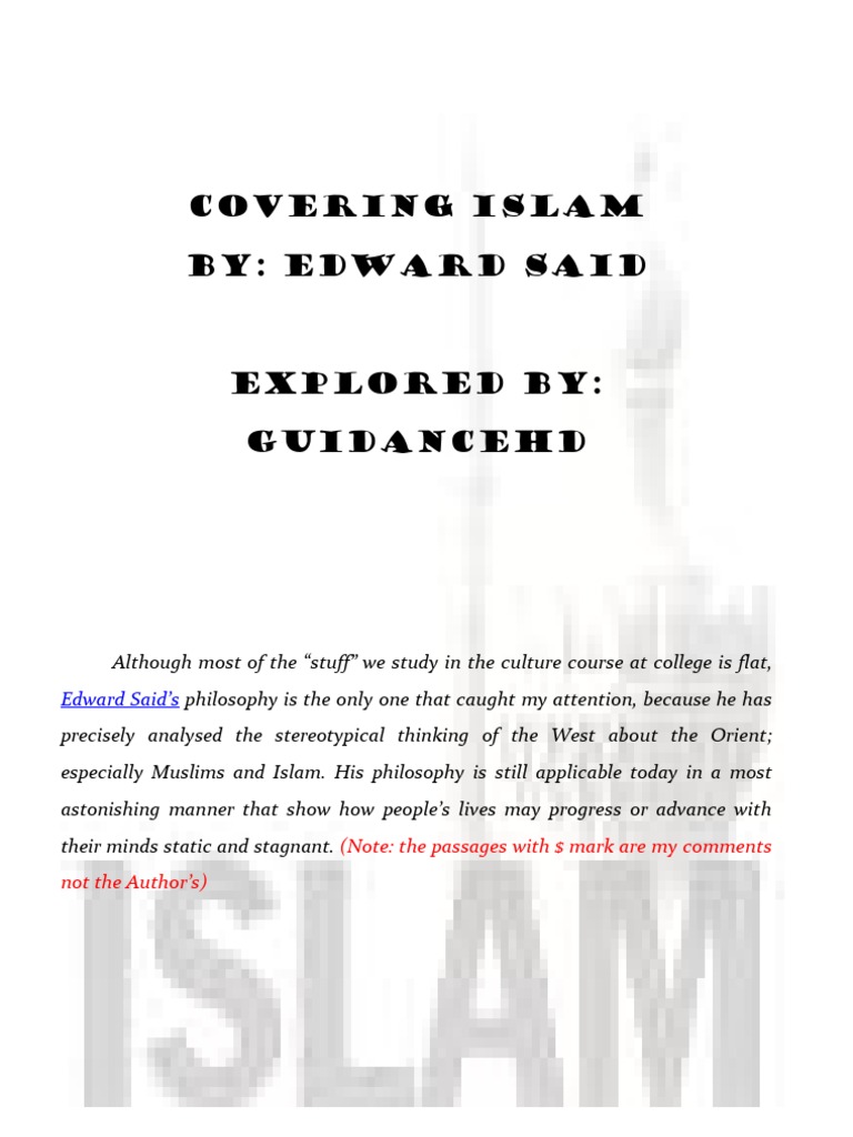 Covering Islam | PDF | Stereotypes | Truth