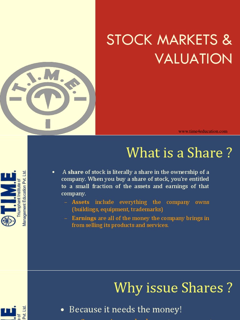 An In-Depth Guide to Understanding Stocks, Share Markets and Valuation ...