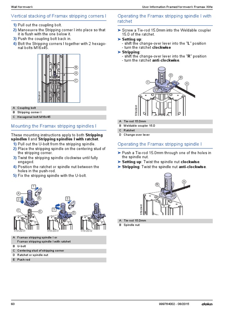 Doka Stripping Corner Guide | PDF | Nut (Hardware) | Tools