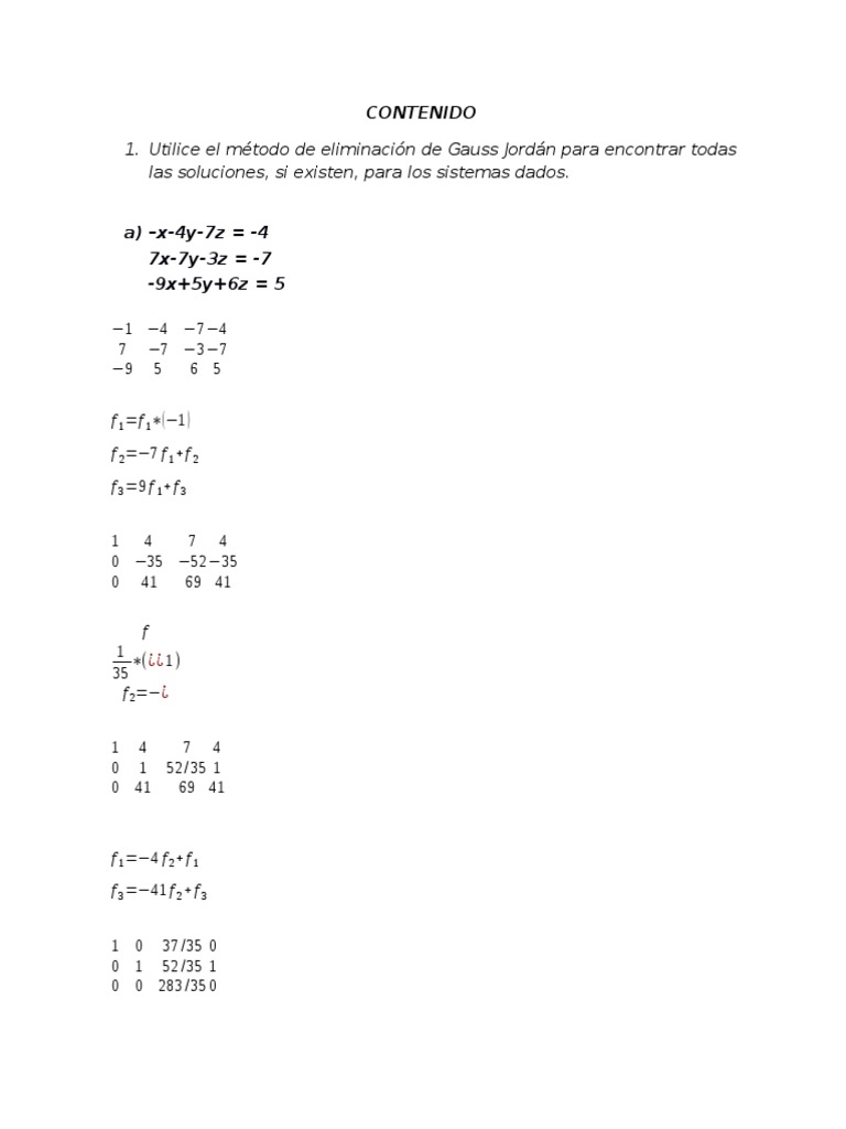 Algebra Lineal Unidad 2 | PDF