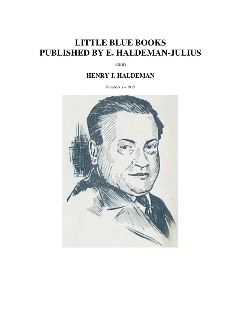 Little Blue Books | PDF | Classics | General Fiction