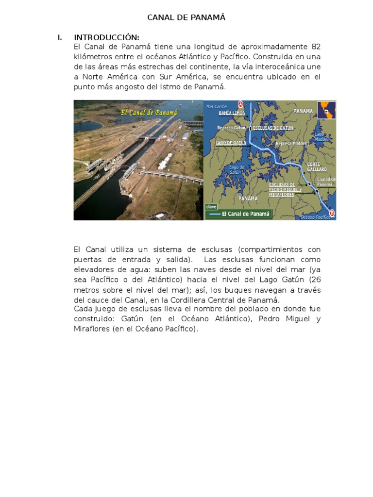 PowerPoint Del Canal de Panamá | PDF | canal de Panama | Panamá