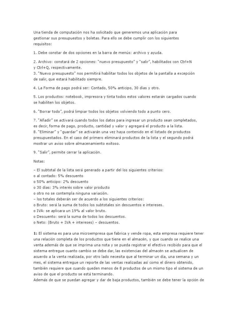 Ejercicios Java POO | PDF | Java (lenguaje de programación) | Clase ...