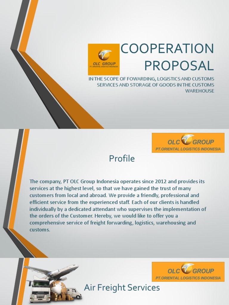 Logistics Cooperation Proposal | PDF | Cargo | Logistics