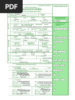 Certificate of Live Birth Form | PDF | Government And Personhood | Family