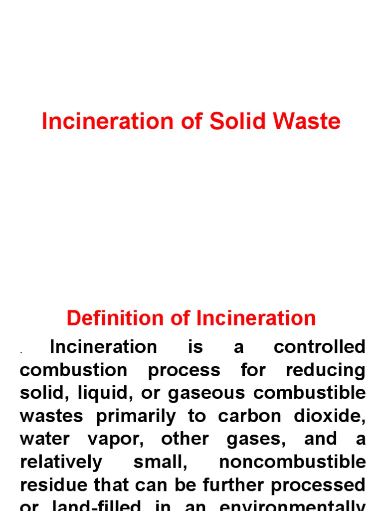 Understanding Waste Incineration Process | PDF | Incineration | Combustion