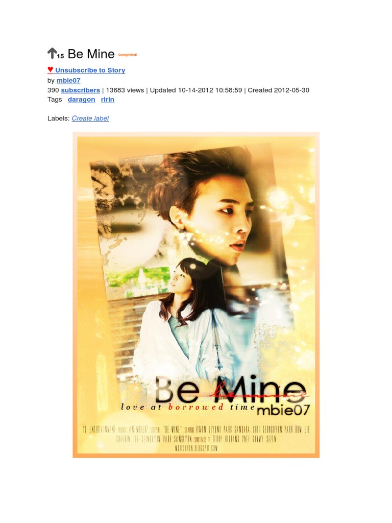 Be Mine: A Tale of Love and Fate | PDF