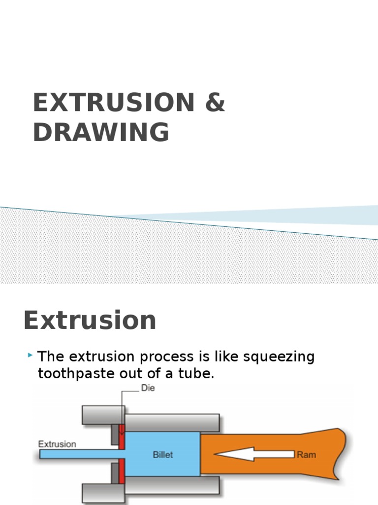 Extrusion & Drawing | PDF | Extrusion | Metalworking