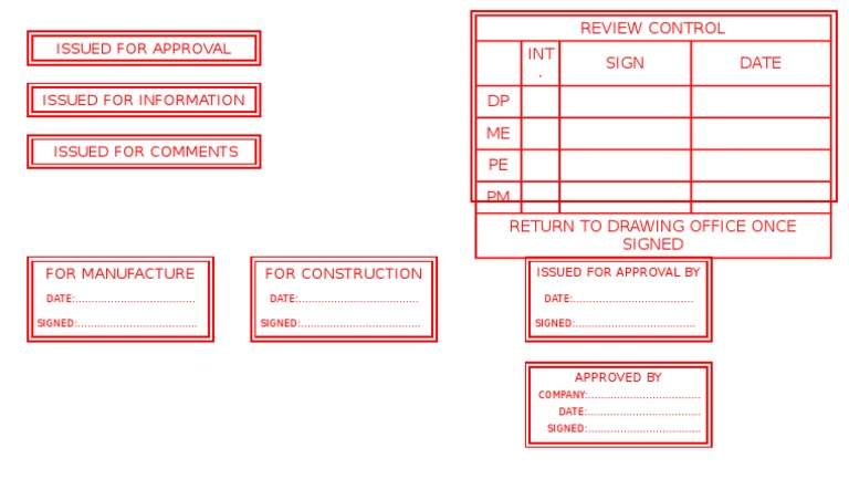 Drawing Status Stamps | PDF