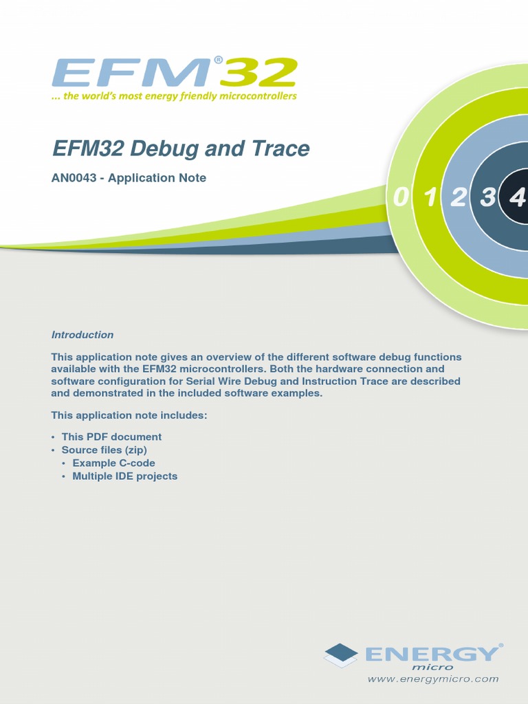 An0043 Efm32 Debug Trace Capabilities | PDF | Arm Architecture | Microcontroller