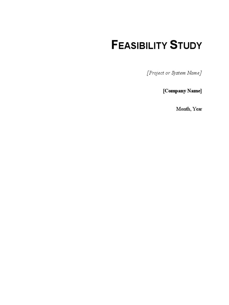 Feasibility Study Overview and Analysis | PDF