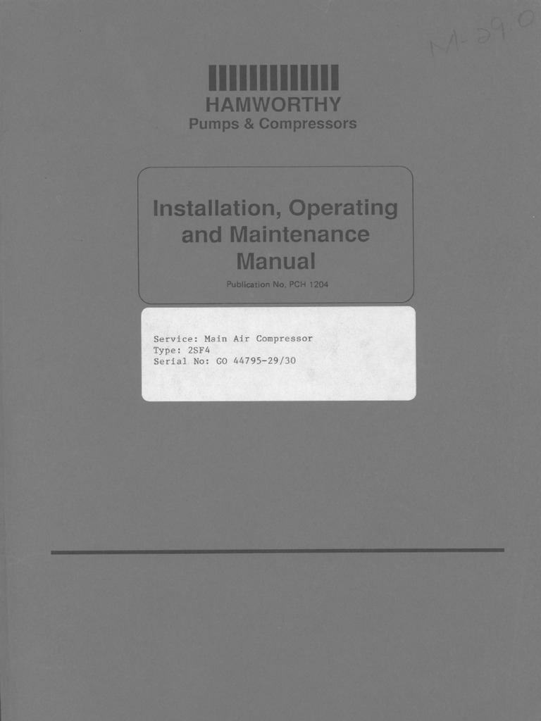 Hamworthy Main Air Compressor | PDF