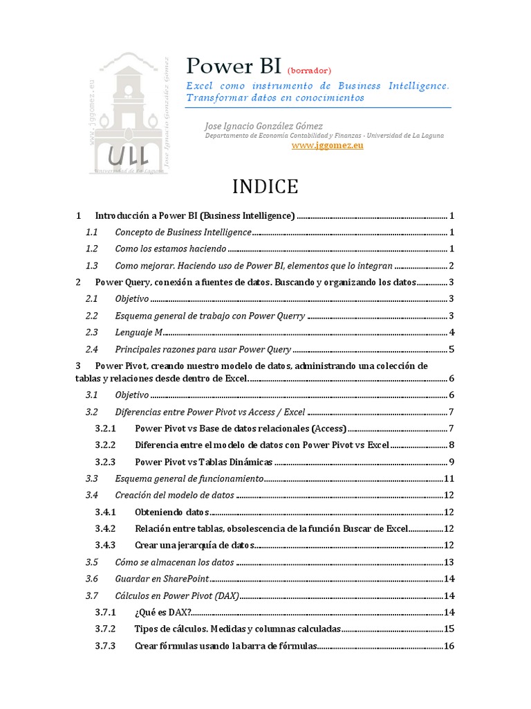 Power BI Reference Guide & Quick | PDF | Tabla (base de datos ...