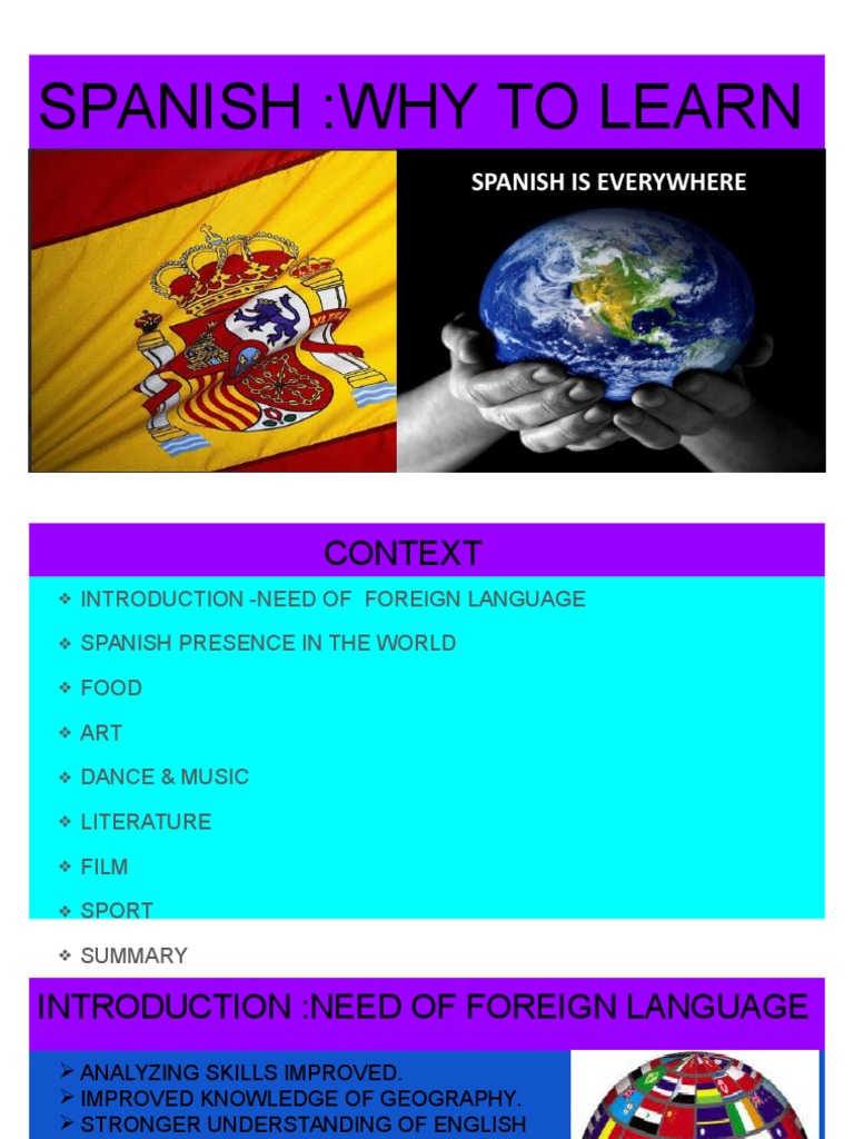 Learn Spanish: Benefits and Resources | PDF