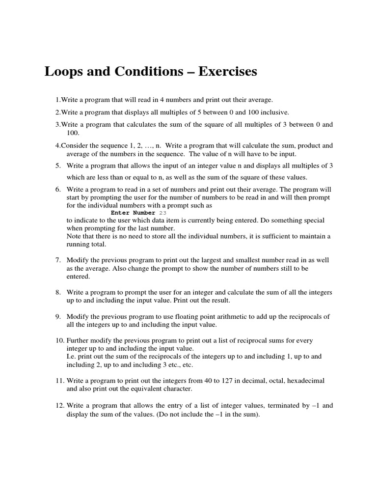 Labsheet 3 | PDF | Summation | Integer