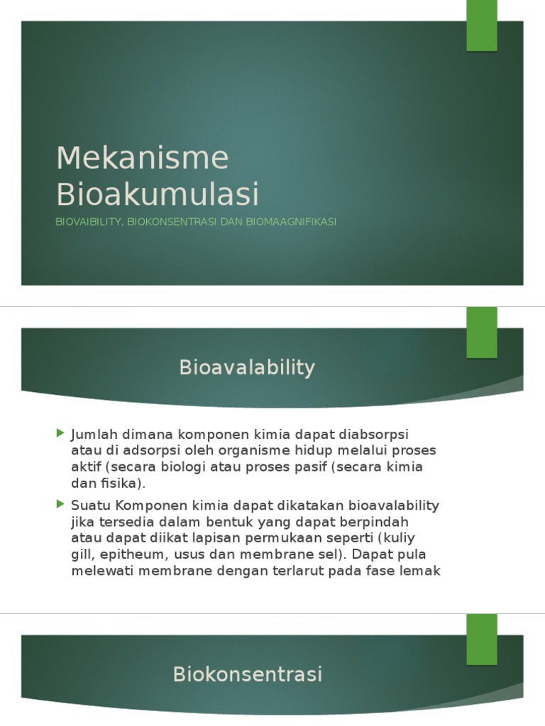 Mekanisme Bioakumulasi | PDF | Kesehatan Holistik | Sains & Matematika