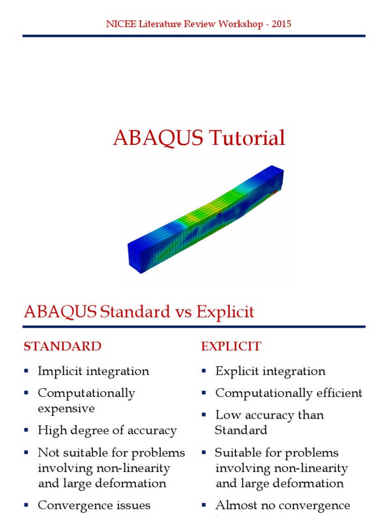 ABAQUS Tutorial Example Presentation | PDF