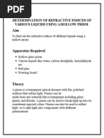 Hollow Prism - Physics Investigatory Project Class 12 CBSE | PDF ...