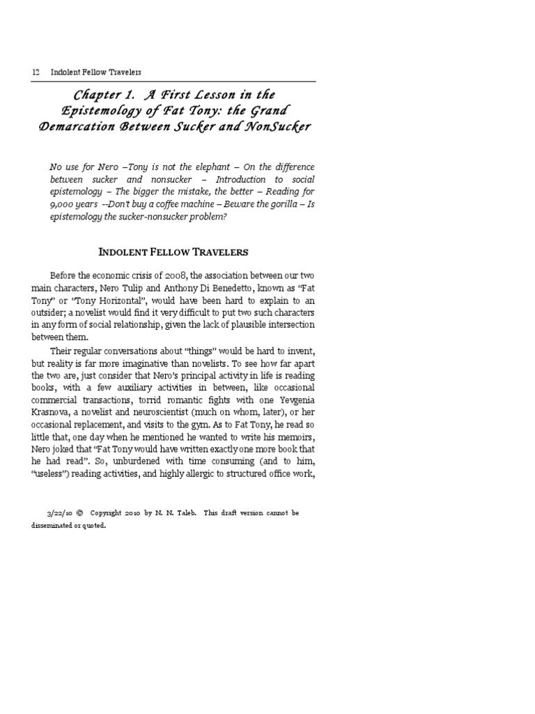 Fat Tony 1 | Download Free PDF | Science | Epistemology