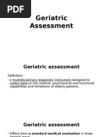 Geriatric Assessment Form Template | PDF | Geriatrics | Clinical Medicine