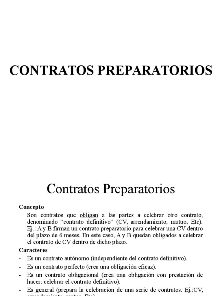 Leccion 7 - Contratos Preparatorios - 1 | PDF | Justicia | Crimen y violencia