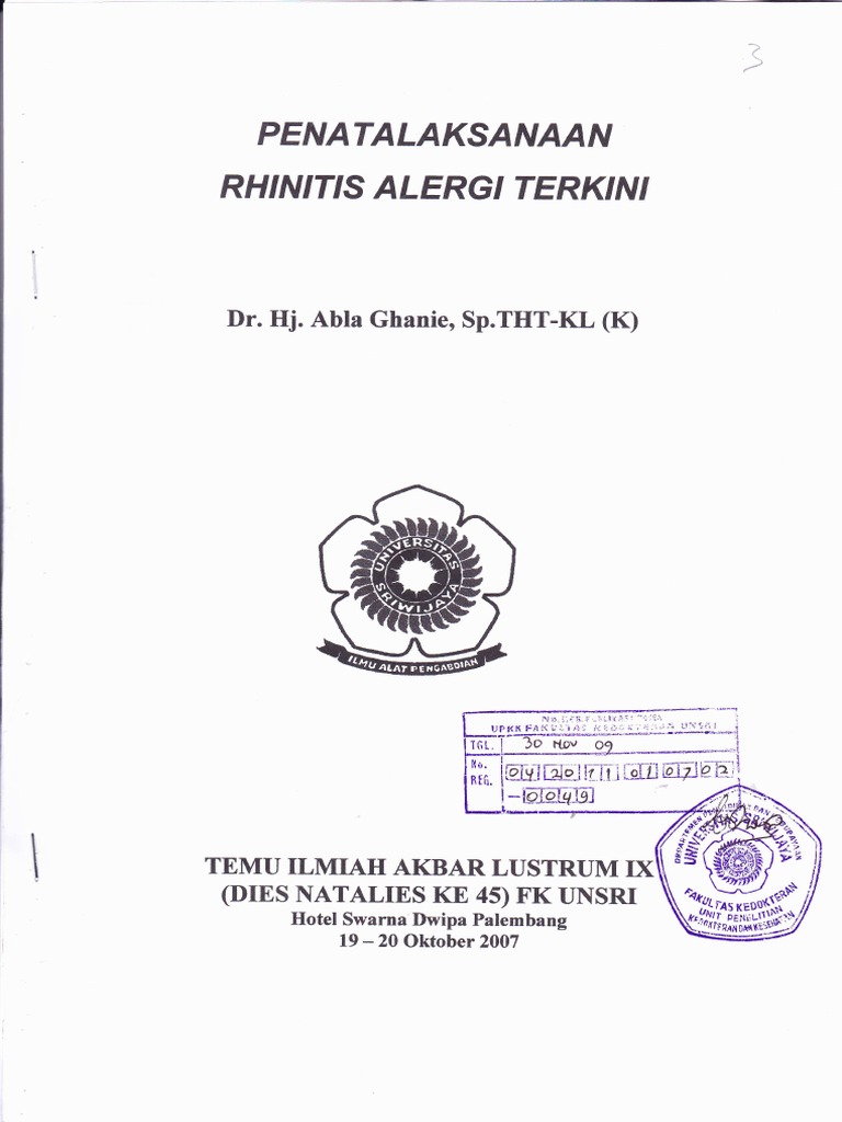 Penatalaksanaan Rhinitis Alergi Terkini | PDF