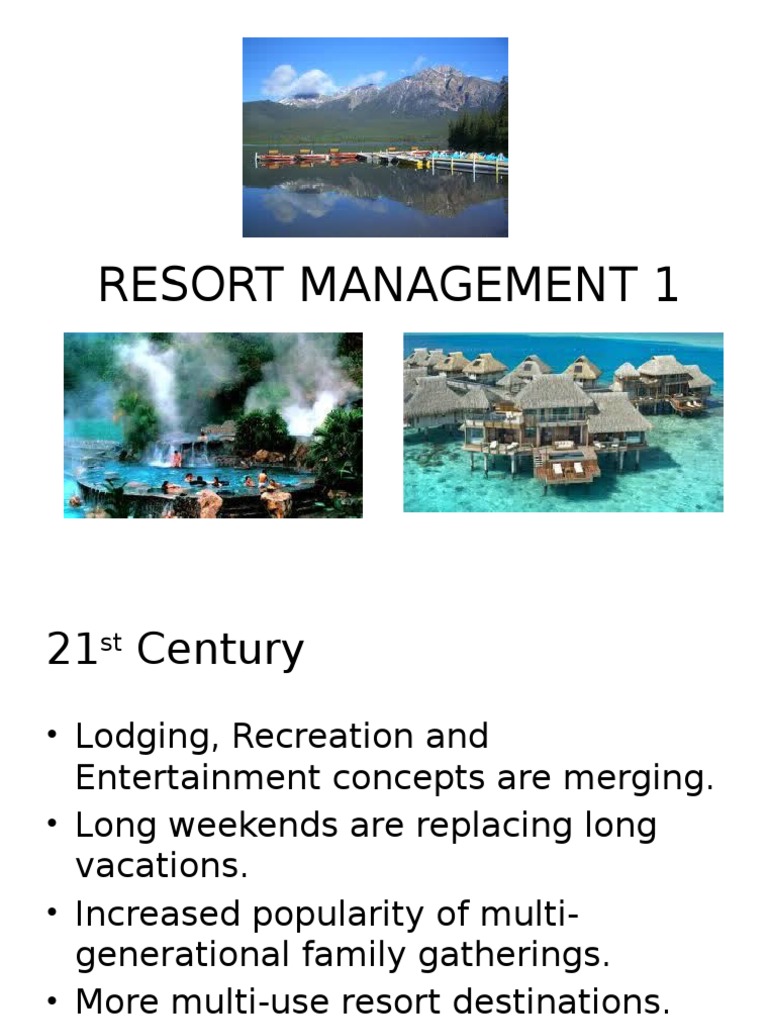 Resort Management 1 | PDF