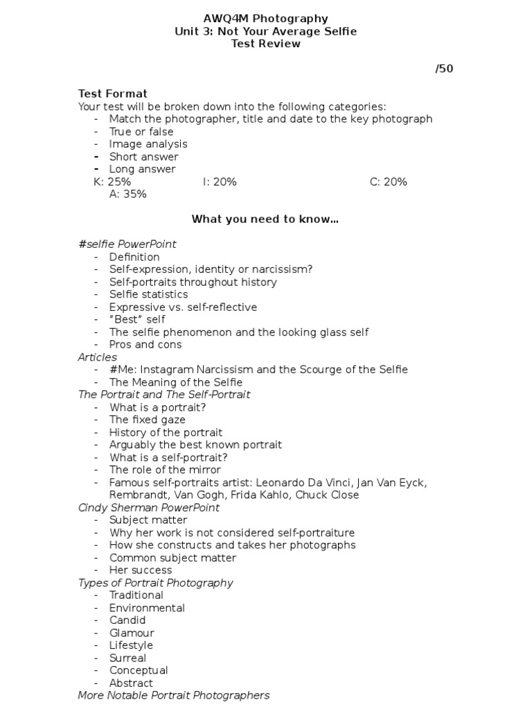 Awq 34 Munit 3 Testoutline | PDF